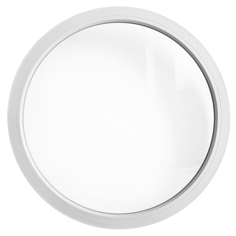 Round uPVC Window Fixed White 500 550 600 650 700 750 800 900 mm VEKA ...