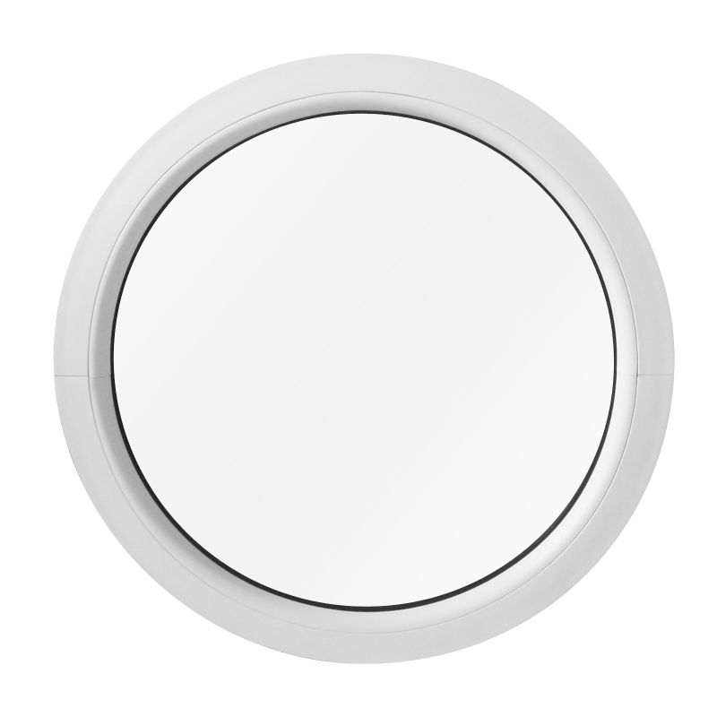 Round uPVC Window Fixed White 500 550 600 650 700 750 800 900 mm VEKA ...
