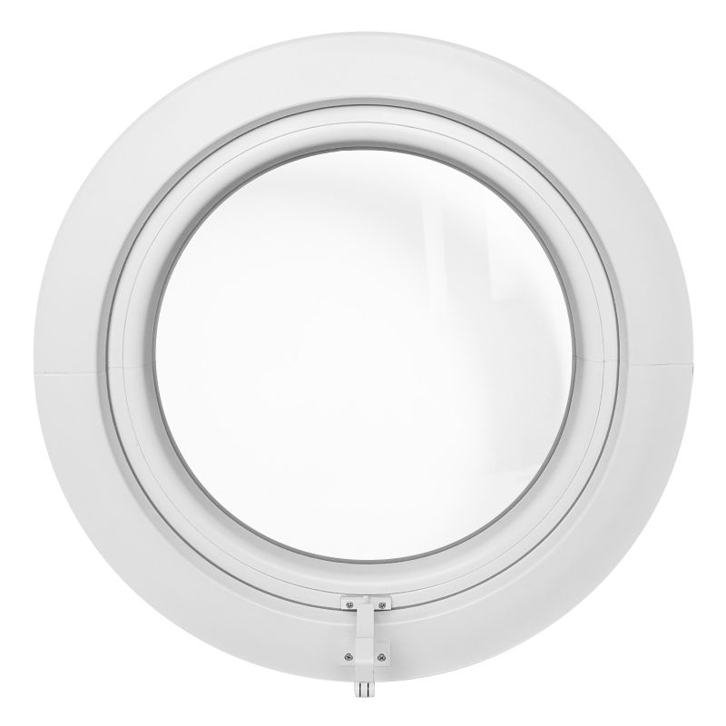Round window AWNING White uPVC 650 700 750 800 mm Circular Porthole | eBay