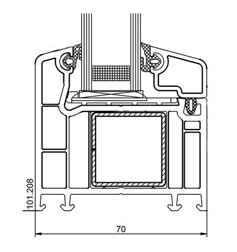 Round uPVC Window Fixed White 500 550 600 650 700 750 800 900 mm VEKA ...